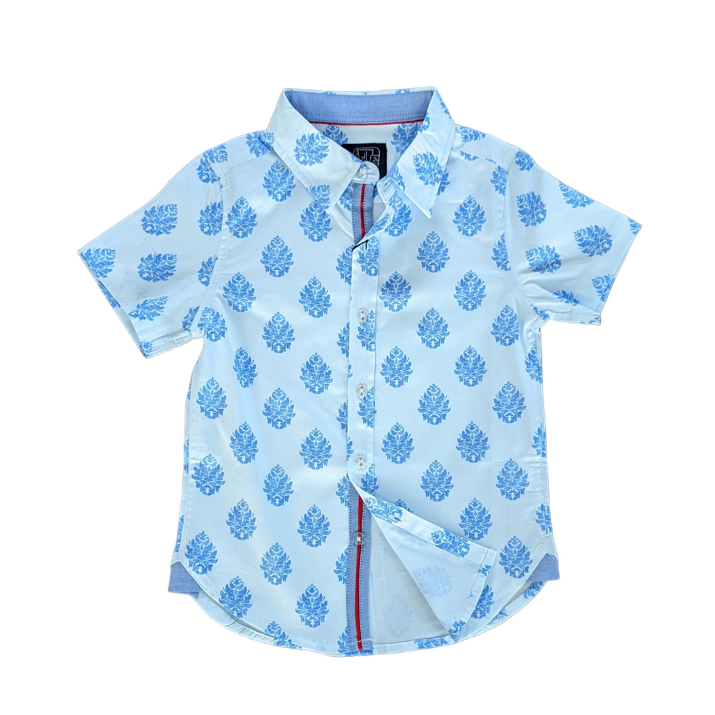 Damask Shirt in Short Sleeves – TukTuk Designs